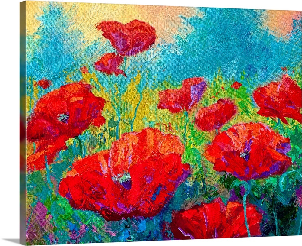 Field of Red Poppies Wall Art, Canvas Prints, Framed Prints, Wall Peels ...