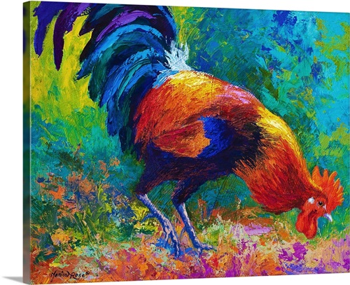 Scratchin' Rooster | Great Big Canvas