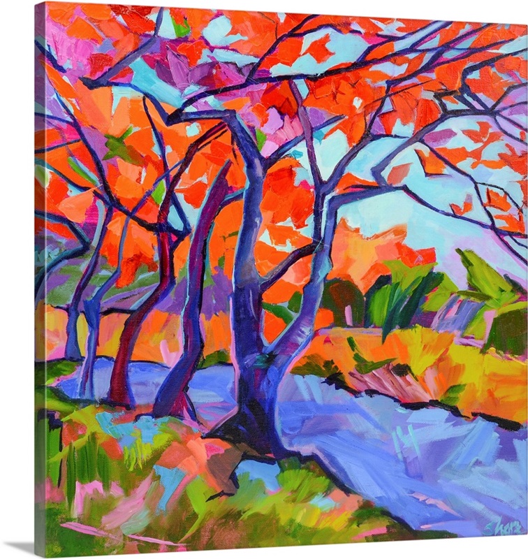 Scarlet Trees | Great Big Canvas