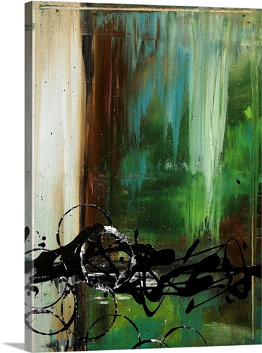 Falling Waterfall - Contemporary Abstract | Great Big Canvas