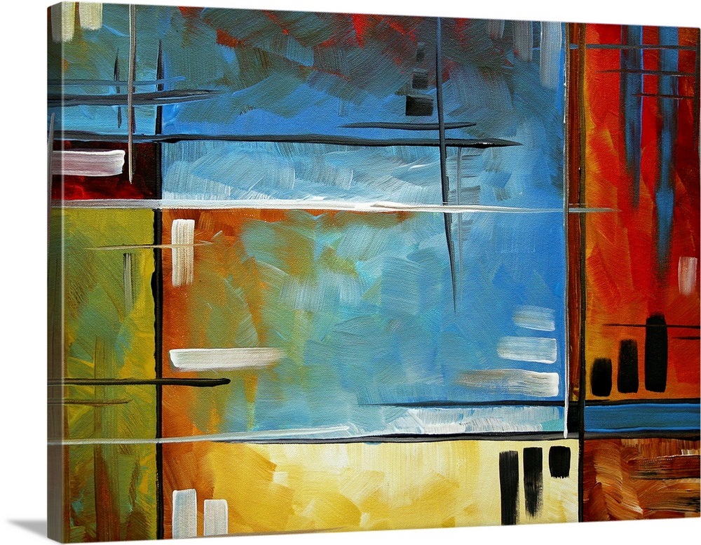 Quiet Whispers - Abstract Painting Wall Art, Canvas Prints, Framed ...
