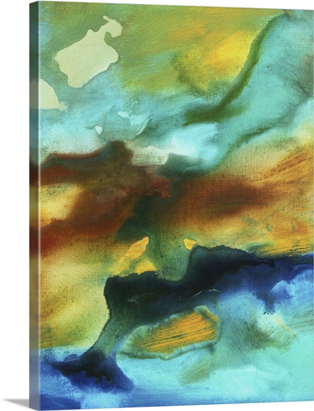 River Of Rust II - Bold Modern Abstract Painting | Great Big Canvas