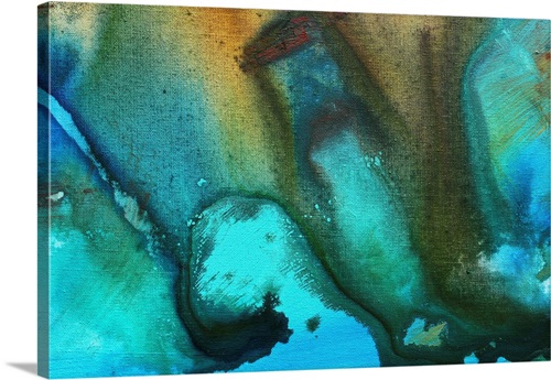 River Of Rust IV - Bold Modern Abstract Painting Wall Art, Canvas ...