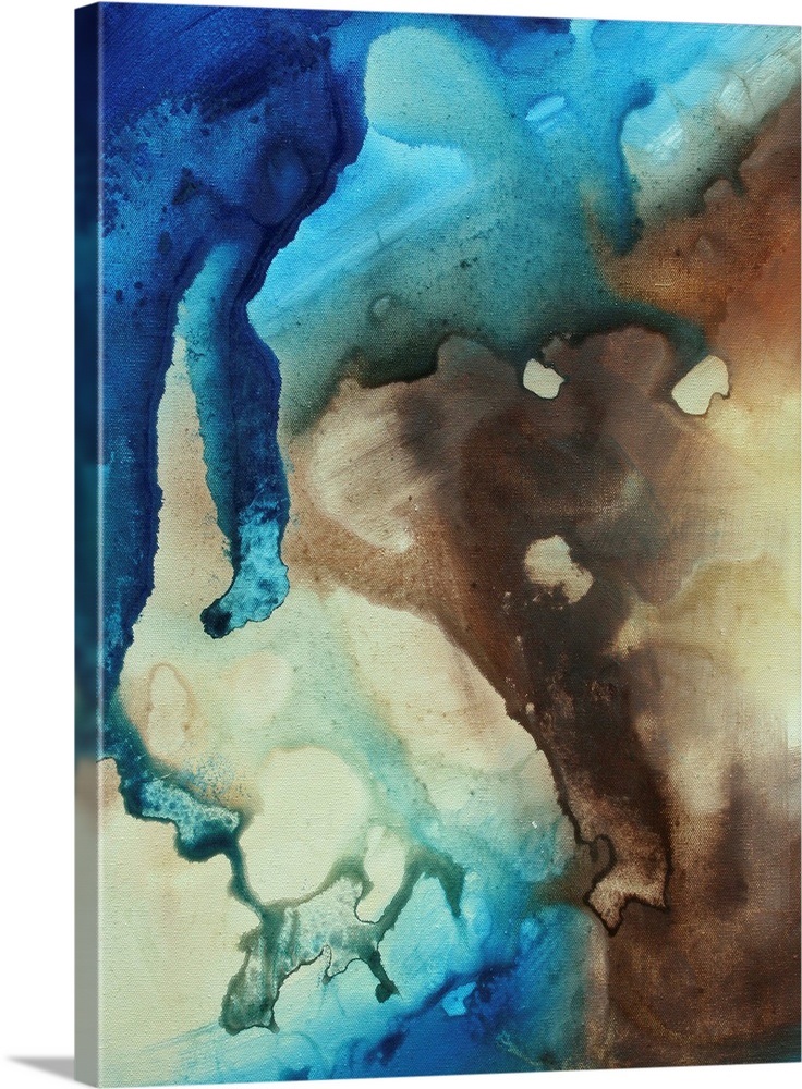 Sky Drama I - Huge Colorful Abstract Painting Wall Art, Canvas Prints ...