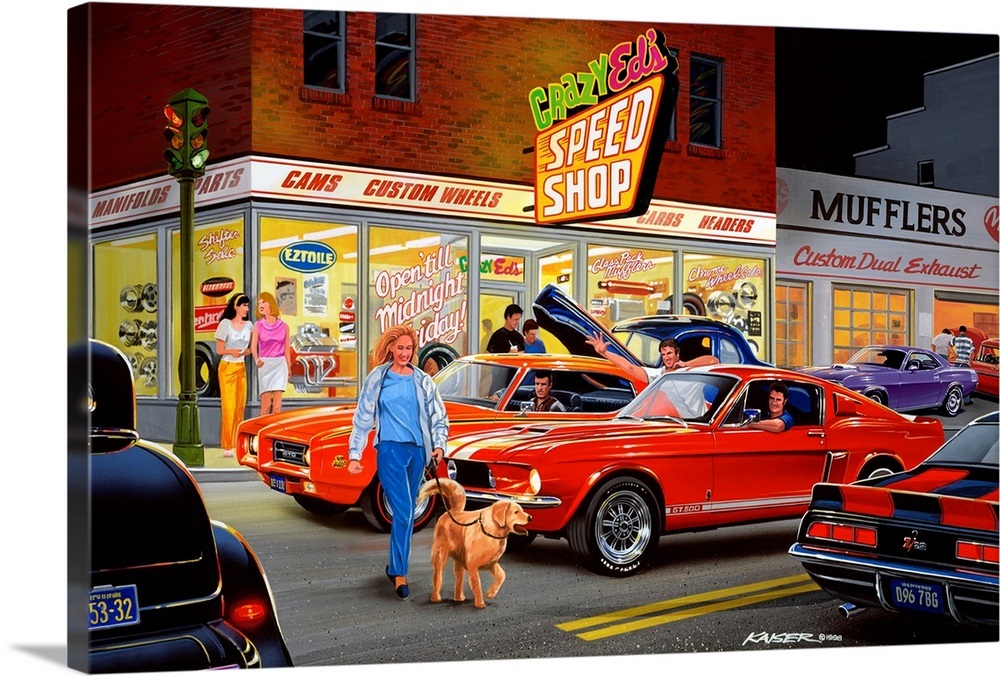 Crazy Ed's Speed Shop Wall Art, Canvas Prints, Framed Prints, Wall ...