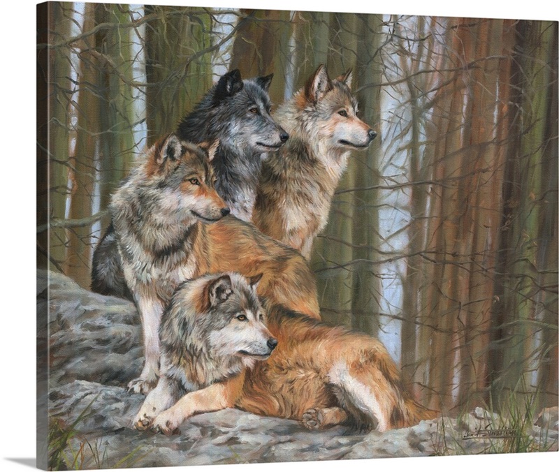 Four Wolves | Great Big Canvas