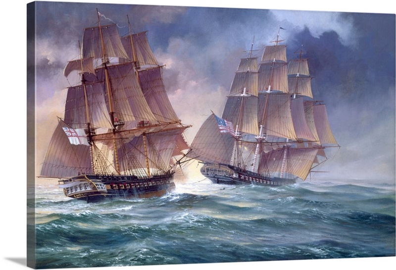 HMS Endymion And USS President | Great Big Canvas