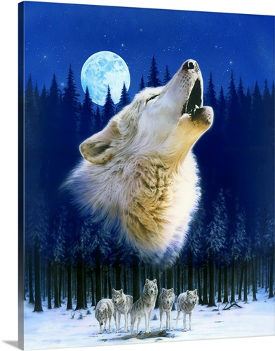 Howling Wolf | Great Big Canvas