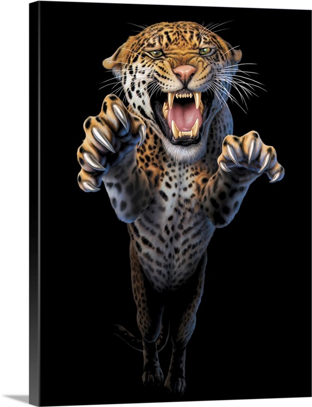 Leaping Leopard | Great Big Canvas