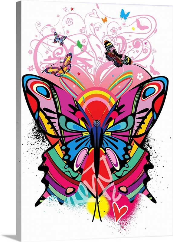 Pop Art Butterfly II | Great Big Canvas