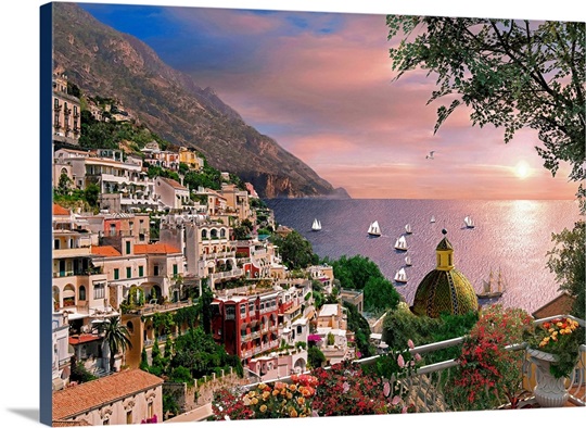 Positano Wall Art, Canvas Prints, Framed Prints, Wall Peels | Great Big ...