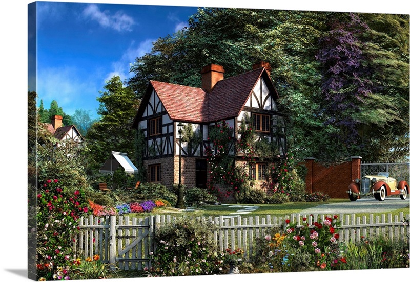 Roses House I | Great Big Canvas