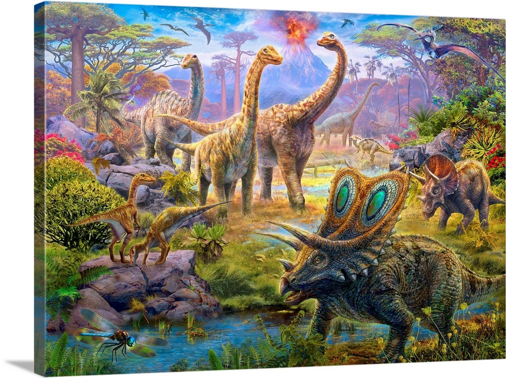 Sauropods Wall Art, Canvas Prints, Framed Prints, Wall Peels | Great ...