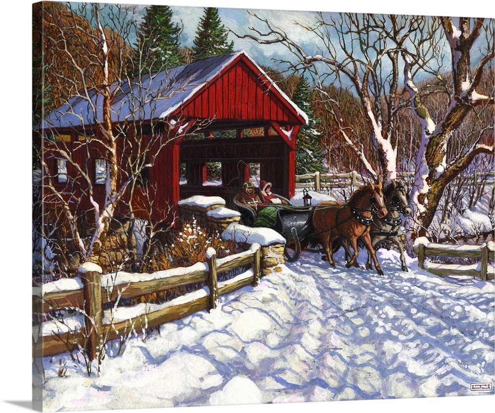 Sleigh Ride Wall Art, Canvas Prints, Framed Prints, Wall Peels | Great ...