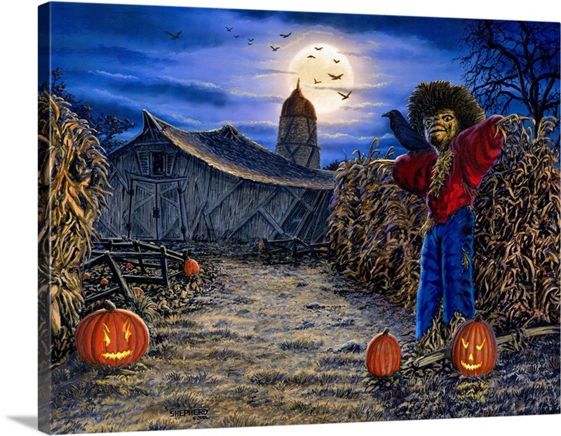 The Spooky Scarecrow | Great Big Canvas