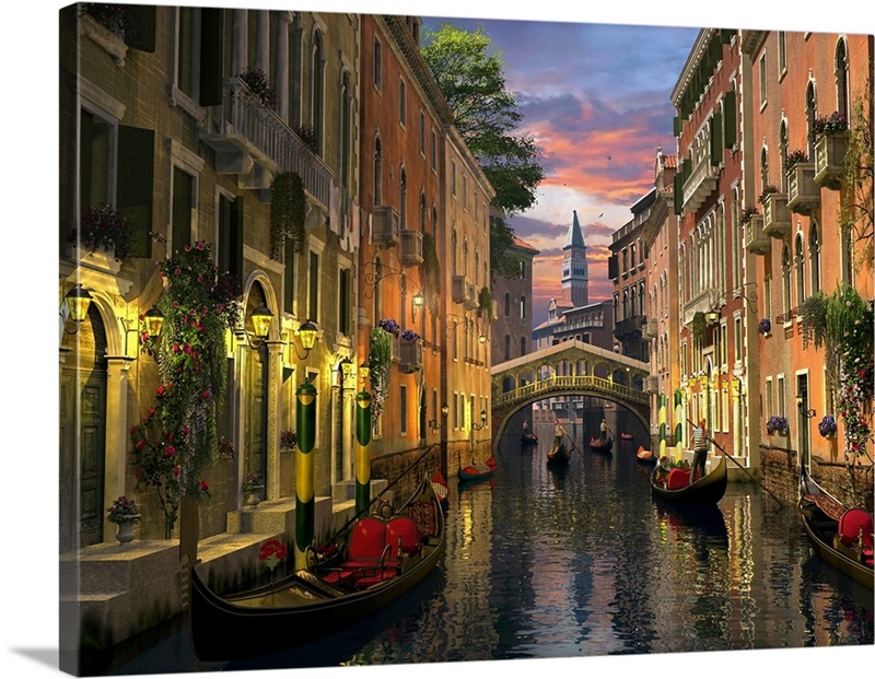 Venice At Dusk I | Great Big Canvas