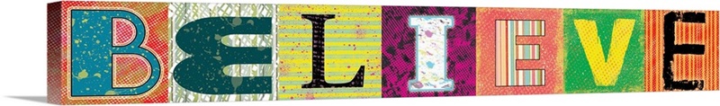 Believe, letters | Great Big Canvas