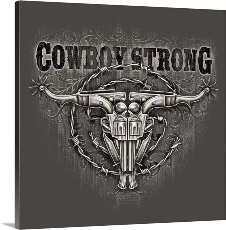 Cowboy strong pistols | Great Big Canvas