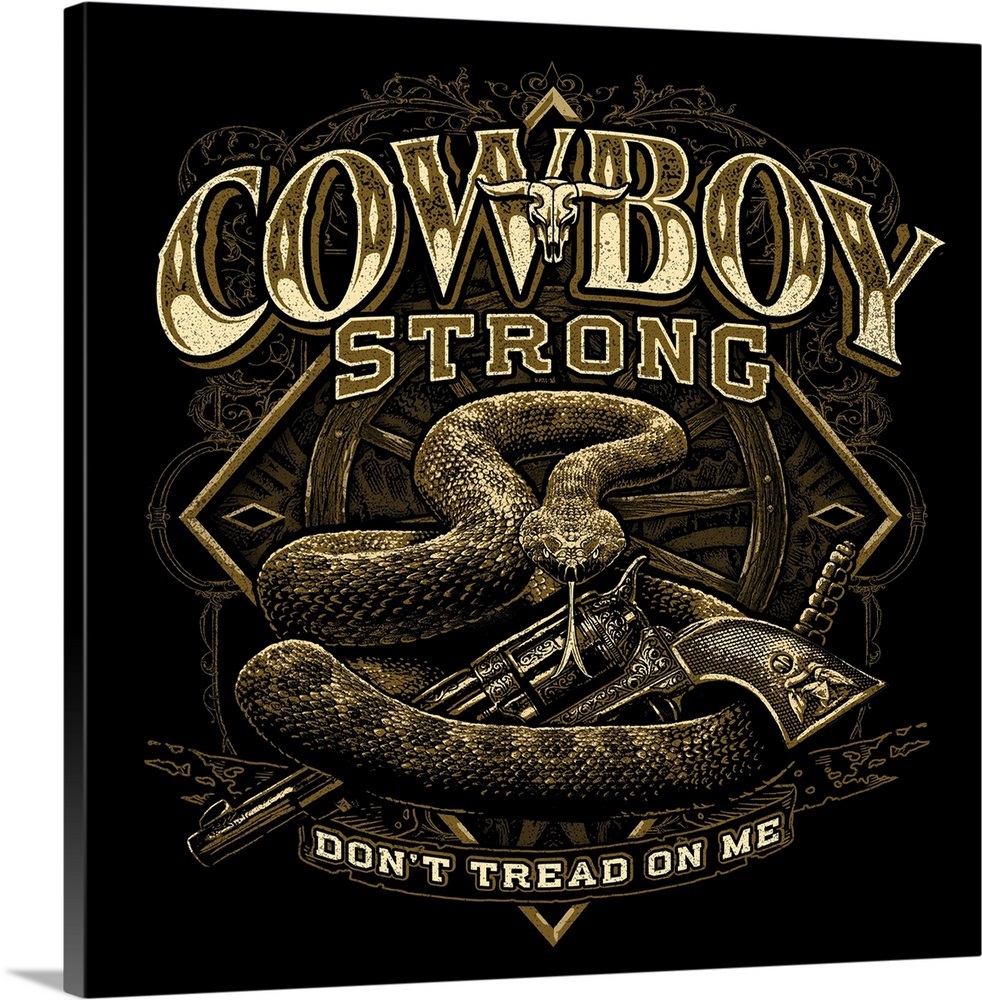 cowboy strong rattlesnake Wall Art, Canvas Prints, Framed Prints, Wall ...
