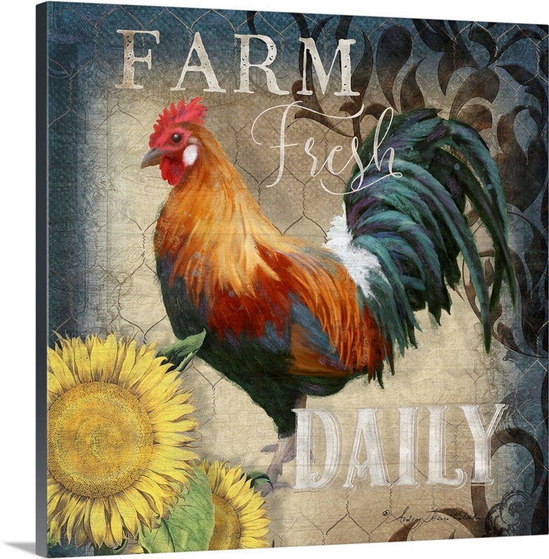 Farm Fresh Rooster | Great Big Canvas