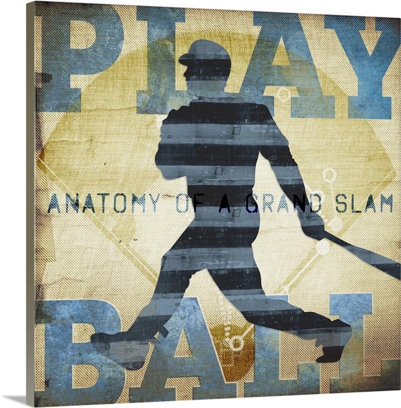 Play Ball - blue | Great Big Canvas