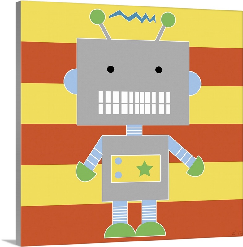 Robot Stripes | Great Big Canvas