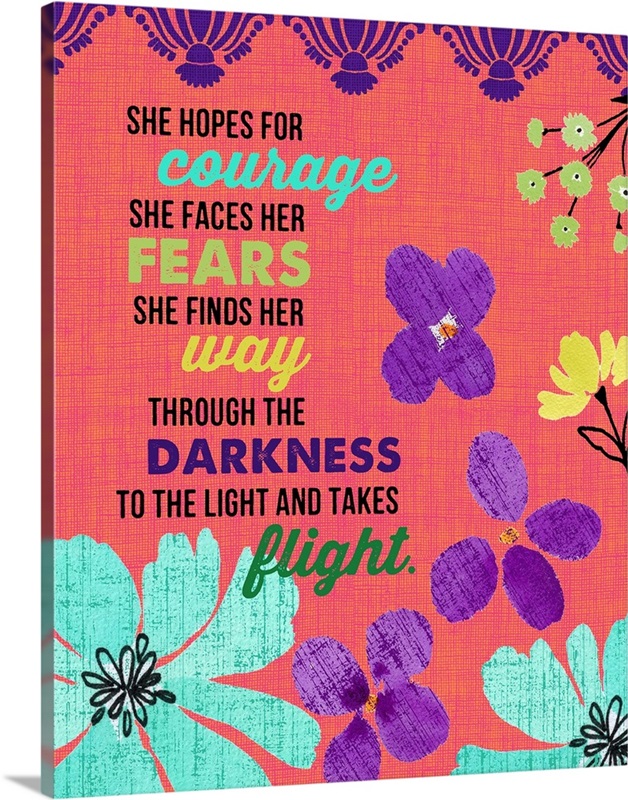 She Hopes for Courage | Great Big Canvas