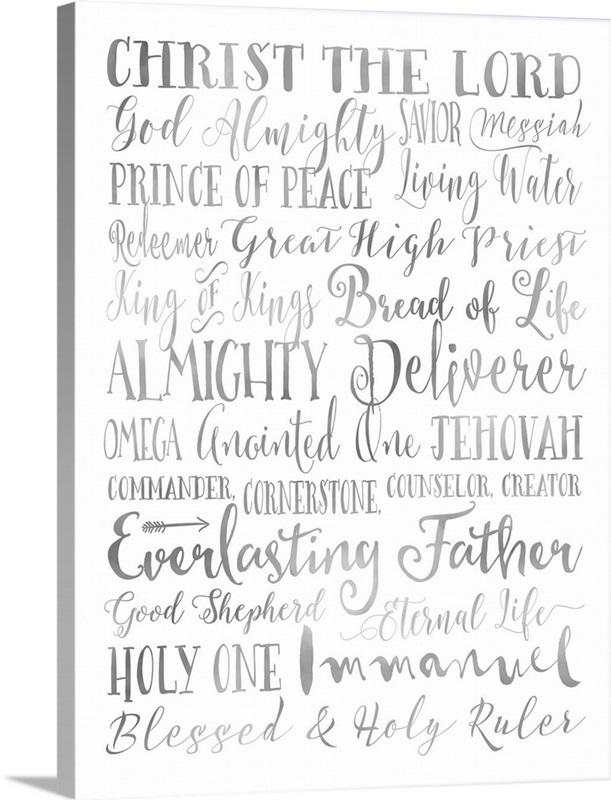 Silver Names of God | Great Big Canvas