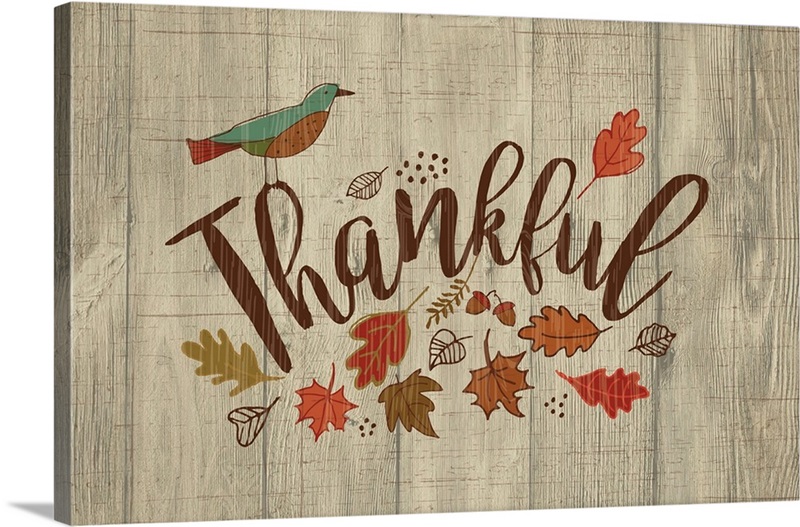 Thanks Living Thankful Wall Art, Canvas Prints, Framed Prints, Wall ...