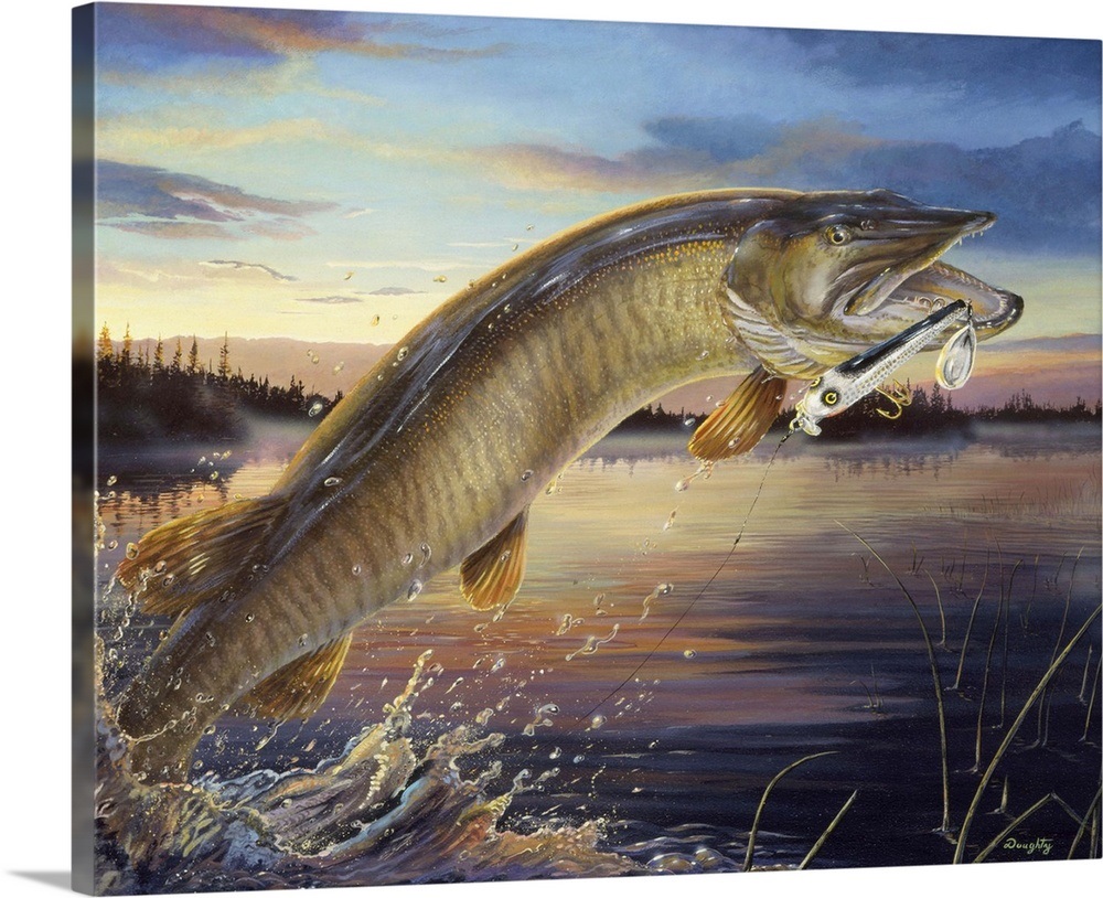 Twilight Muskie Wall Art, Canvas Prints, Framed Prints, Wall Peels ...