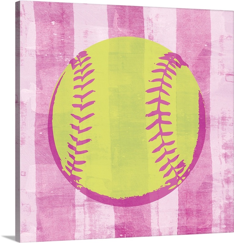 Yellow Softball | Great Big Canvas