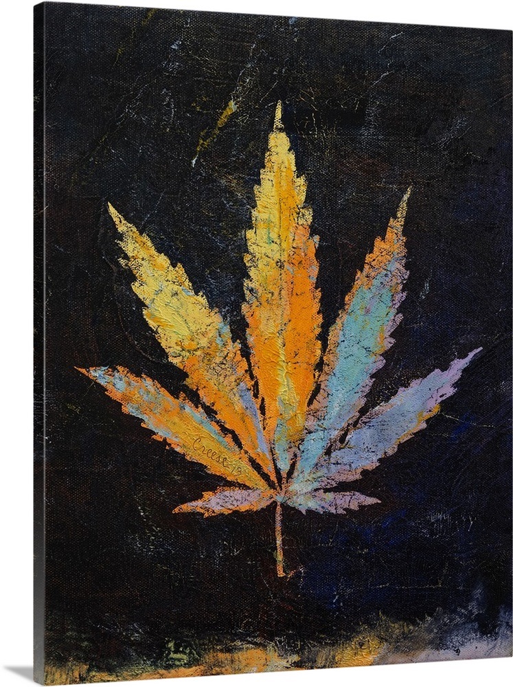 Cannabis Leaf Wall Art, Canvas Prints, Framed Prints, Wall Peels ...