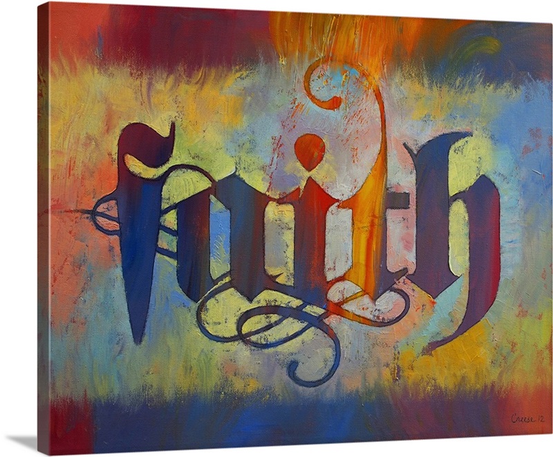 Faith - Calligraphy | Great Big Canvas