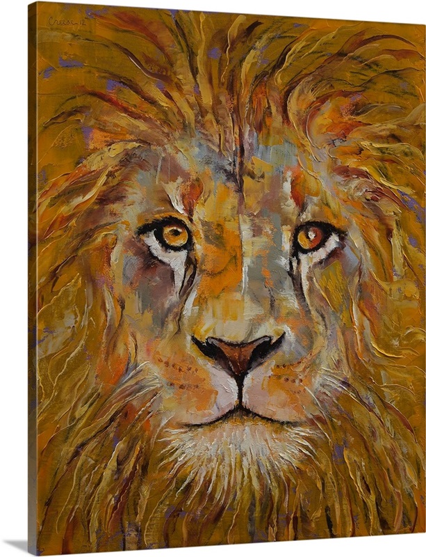 Lion Portrait | Great Big Canvas