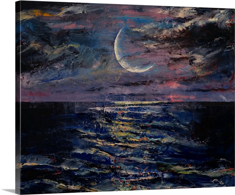 Moon - Seascape | Great Big Canvas