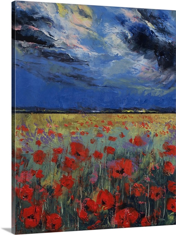 Moonlight - Poppy Landscape | Great Big Canvas