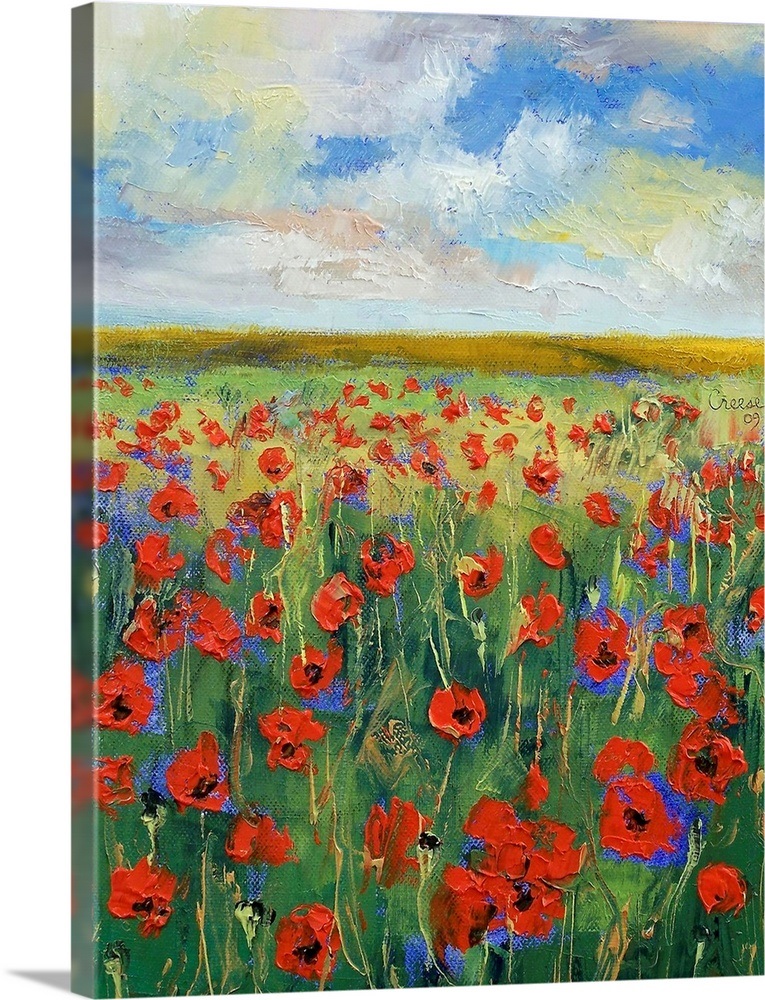 Poppy Painting Wall Art, Canvas Prints, Framed Prints, Wall Peels ...