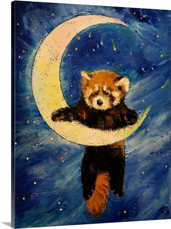 Red Panda Stars | Great Big Canvas