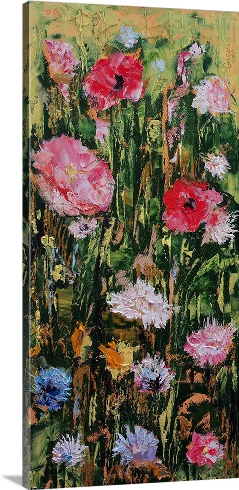 Wildflowers Abstract Wall Art, Canvas Prints, Framed Prints, Wall Peels ...