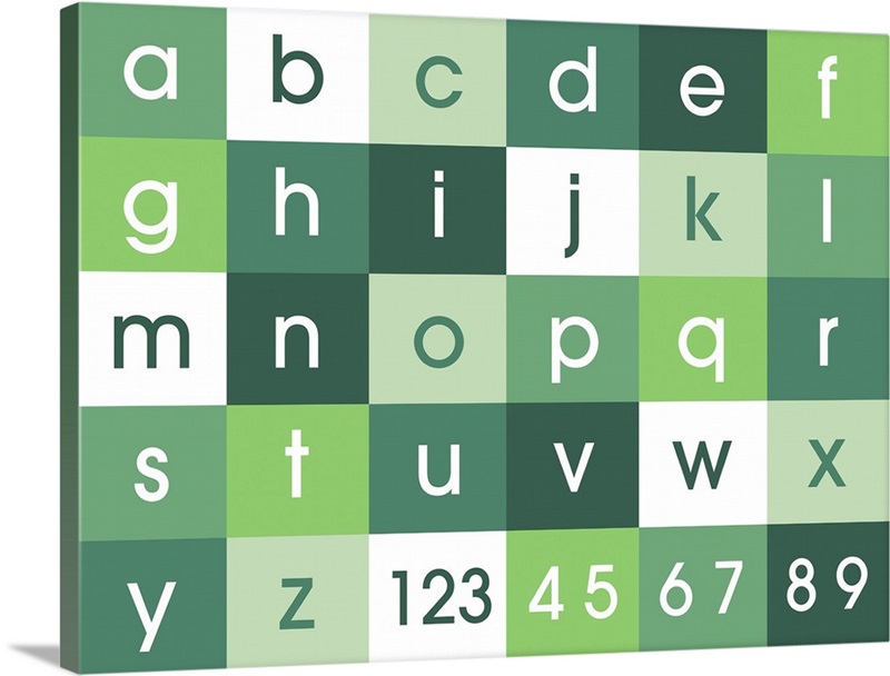 Alphabet Green | Great Big Canvas