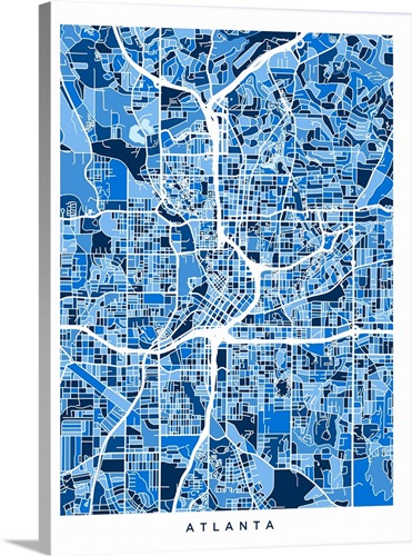 Atlanta Georgia City Map | Great Big Canvas