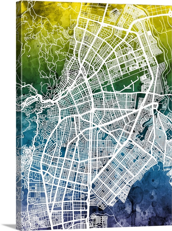 Cali Colombia City Map | Great Big Canvas