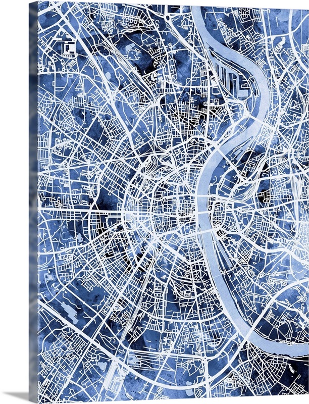 Cologne Germany City Map | Great Big Canvas