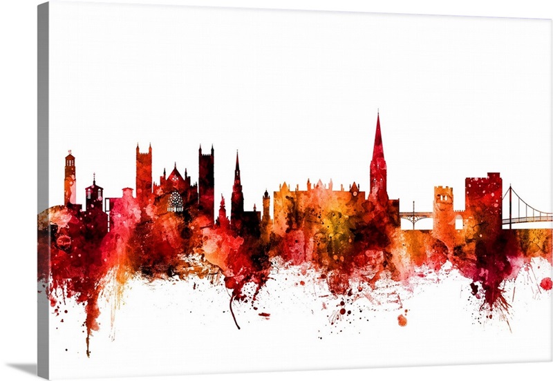 Exeter England Skyline | Great Big Canvas