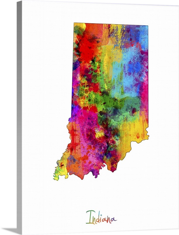 Indiana Map | Great Big Canvas
