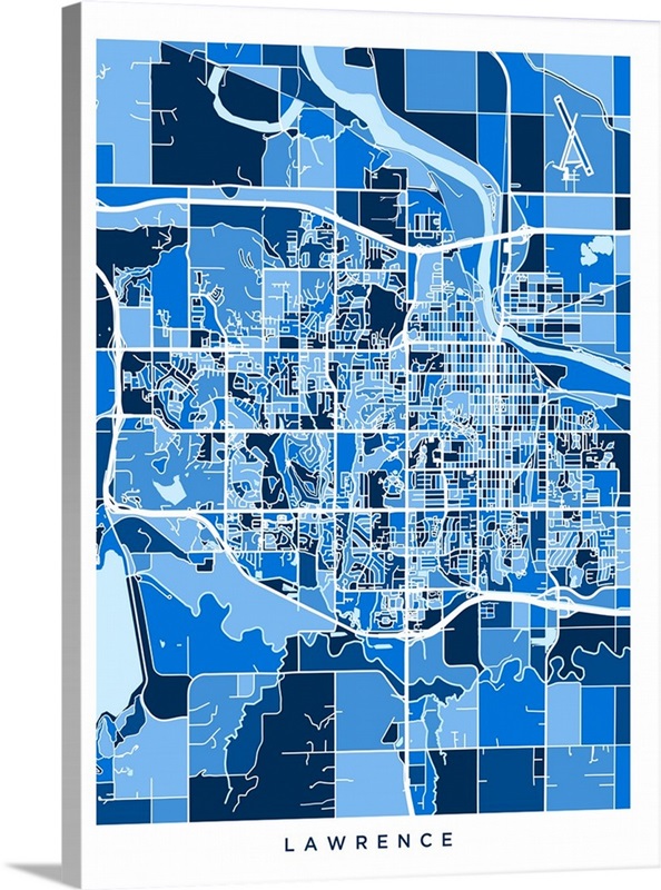 Lawrence Kansas City Map | Great Big Canvas