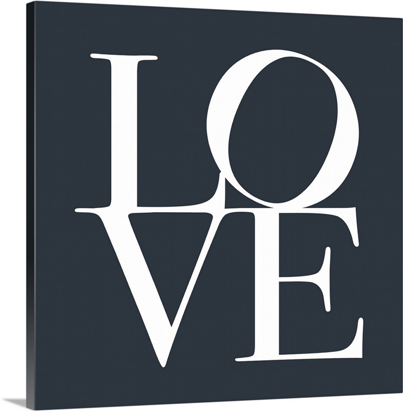 Love in Slate Grey | Great Big Canvas