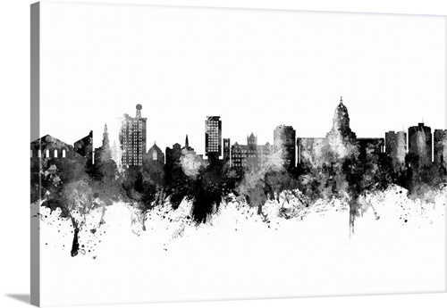 Madison Wisconsin Skyline Wall Art, Canvas Prints, Framed Prints, Wall ...