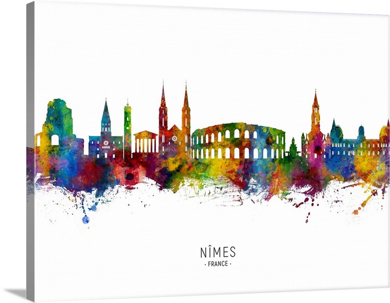 Nimes France Skyline | Great Big Canvas