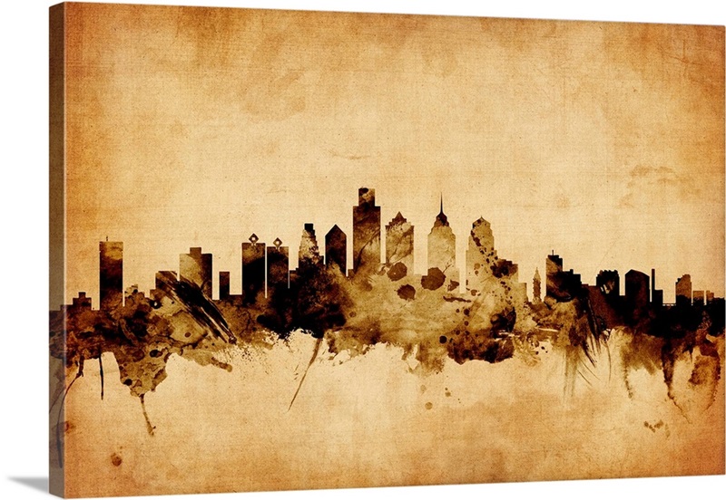 Philadelphia Pennsylvania Skyline | Great Big Canvas